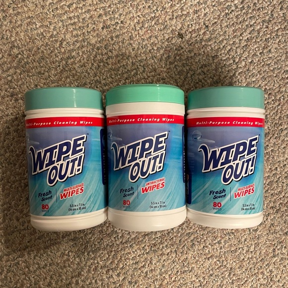 Wipe Out! | Other | Wipe Out Multisurface Cleaning Wipes Five Packs 40 ...